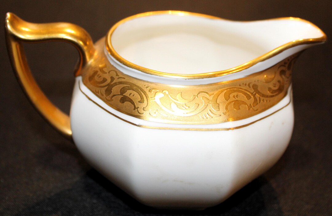 Zeh Scherzer Z S & Co Bavaria Antique Gold Trim Design Creamer - Etsy