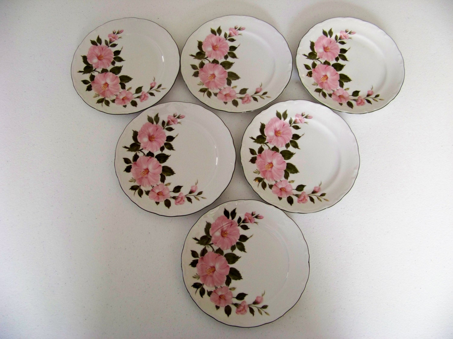 Winterling Pattern WIG1216 Set of Six Floral Plates | Etsy