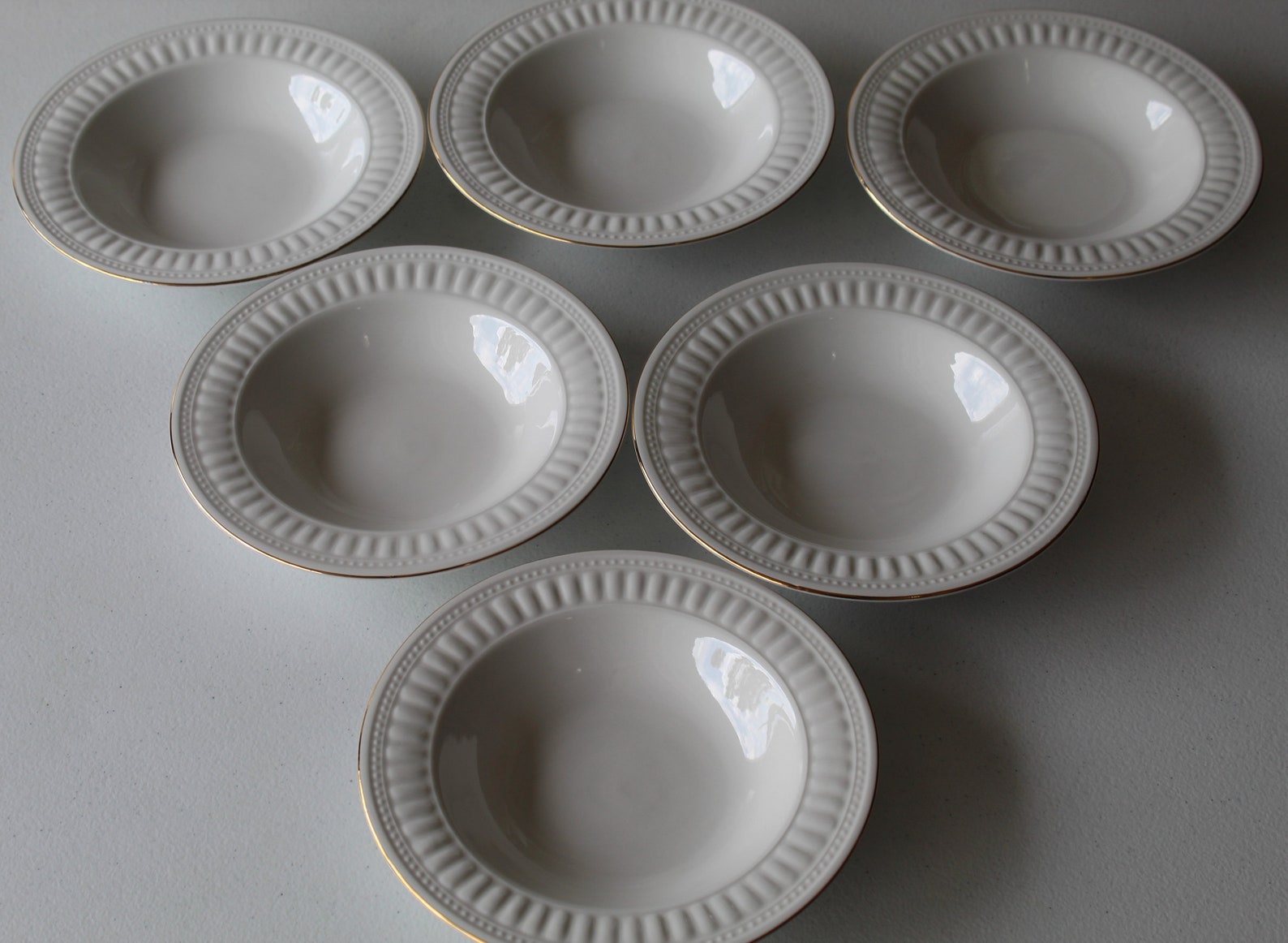 Oneida Athena Gold Majesticware Set of Six Large Soup or Pasta - Etsy