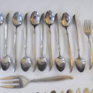 Castle Court Satin Asymmetrical Pattern CCS10 Flatware 48 - Etsy