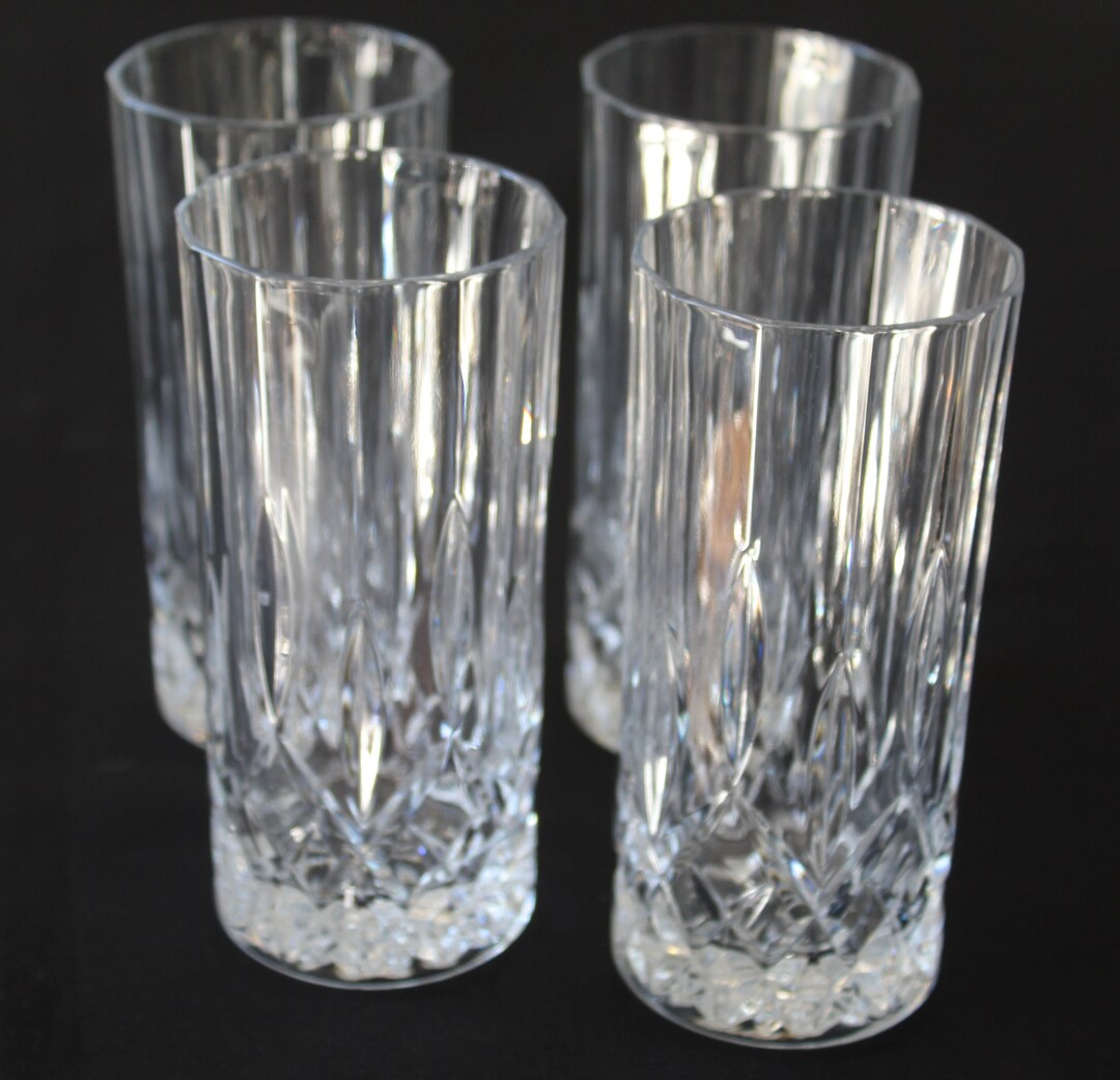 Oneida Antonia Crystal Set of Four Highball Glasses Crafted in Italy - Etsy