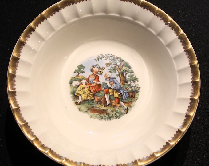 Prim Rose China Loving Couple Round Serving Bowl - Etsy