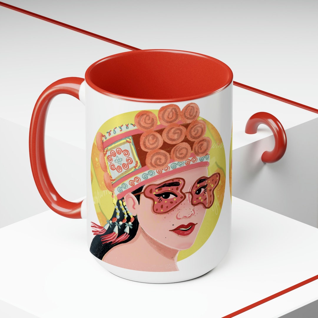 Egg Rolls Yummy Hmong Girl Two-tone Coffee Mugs, 15oz by Maimee May ...