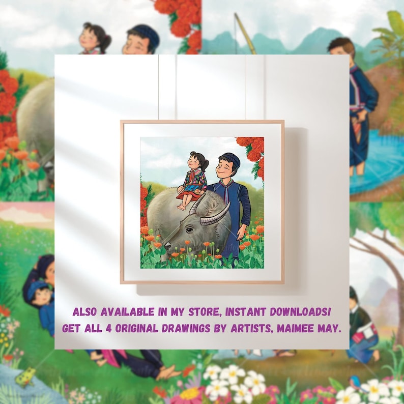 Hmong Father and Children - Coloring Sheets - Coloring Pages - Father's ...