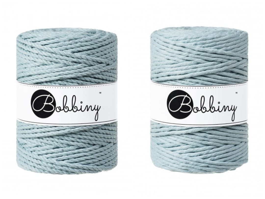 19,54 /1kg BOBBINY MISTY Macramé Yarn 5 Mm 100 M Twisted or Twisted ...