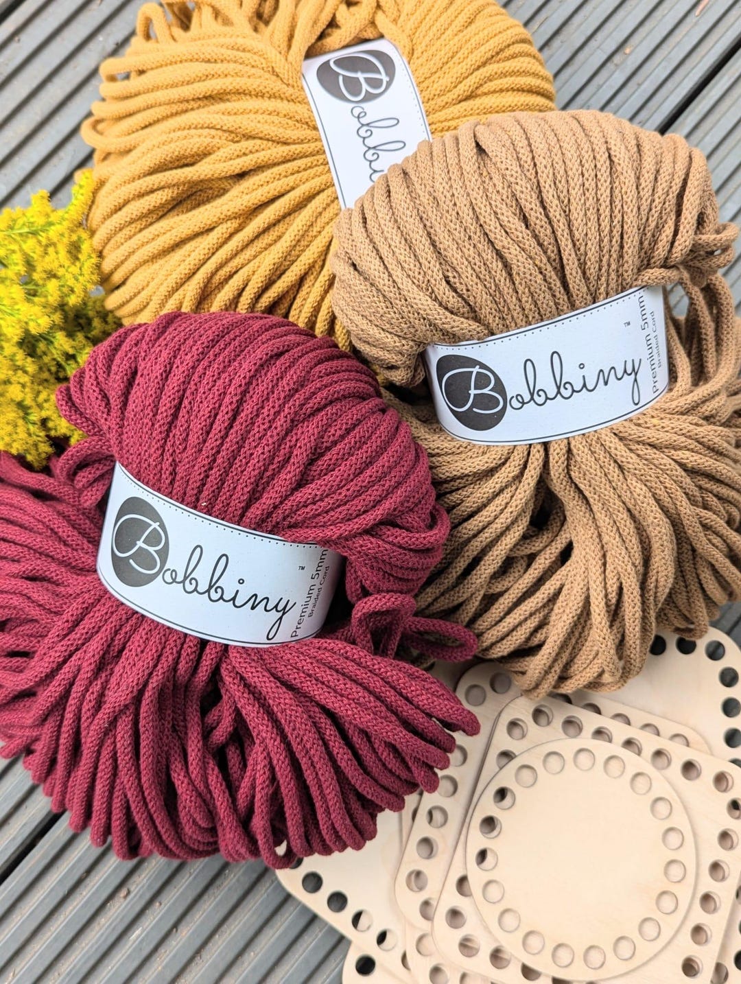 Bobbiny Braided Cord - 5 Mm High-quality Braided Cord for Crochet ...