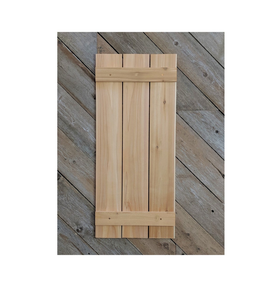 Handcrafted Rustic Cedar Shutter, Board and Batten Farmhouse Style ...