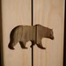 Exterior Bear Shutter Made of Pine Perfect for Your Cabin, Cottage, or ...