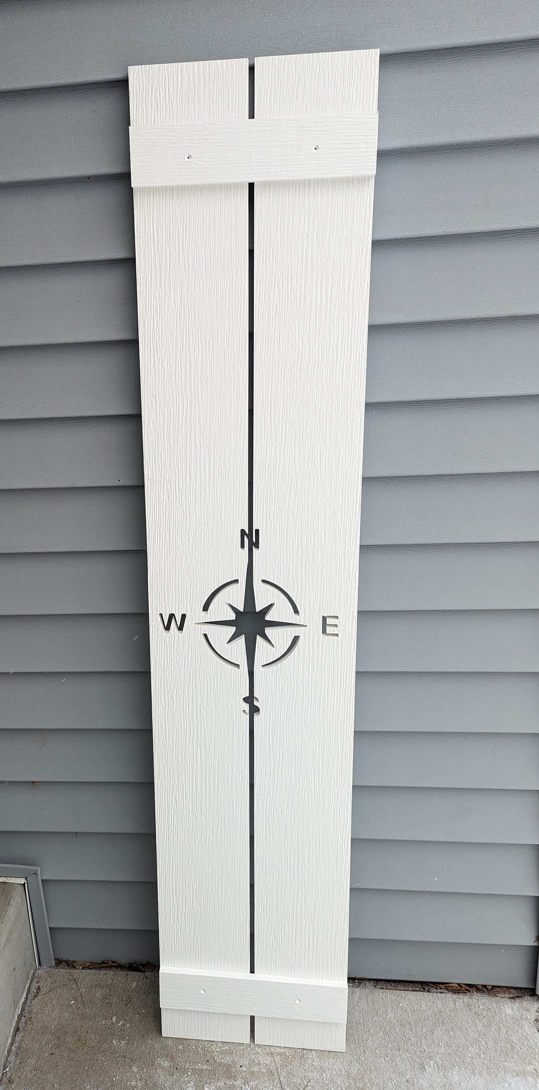 NEW PVC Compass Exterior Shutter: Customize Your Shutter Height - Etsy
