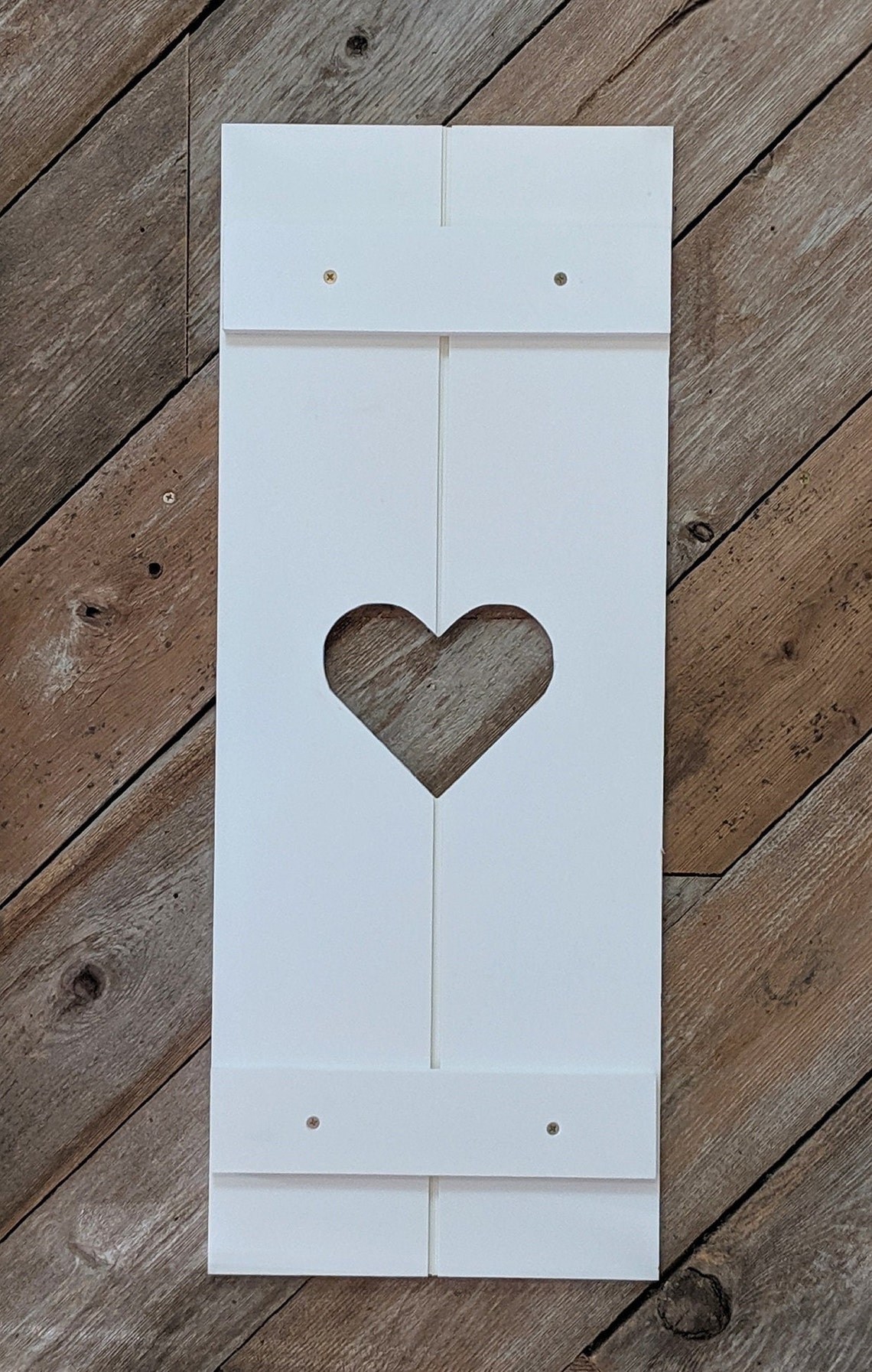 Exterior Shutter With Heart Design : Customize Your Shutter - Etsy
