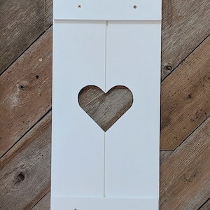 Exterior Shutter With Heart Design : Customize Your Shutter Length and ...