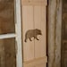 Exterior Bear Shutter Made of Pine Perfect for Your Cabin, Cottage, or ...
