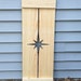 Exterior Shutter With Mid Century Modern MCM Starburst Cutout: - Etsy