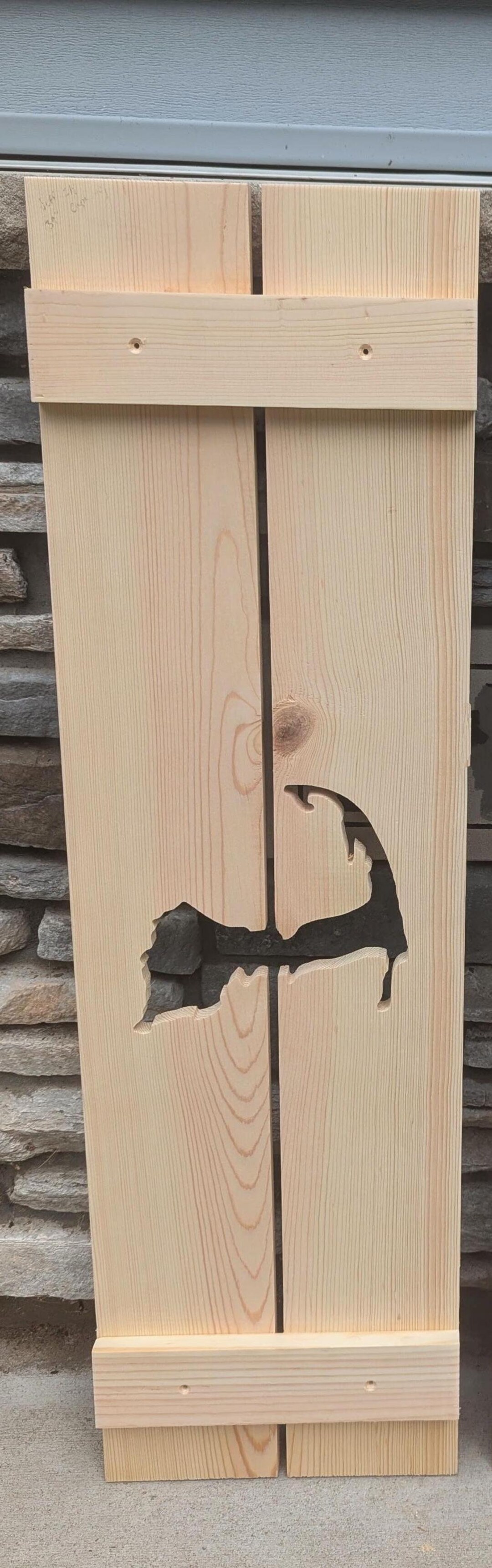 Exterior Cape Cod Shutter Made of Pine Perfect for Your Cabin, Cottage ...