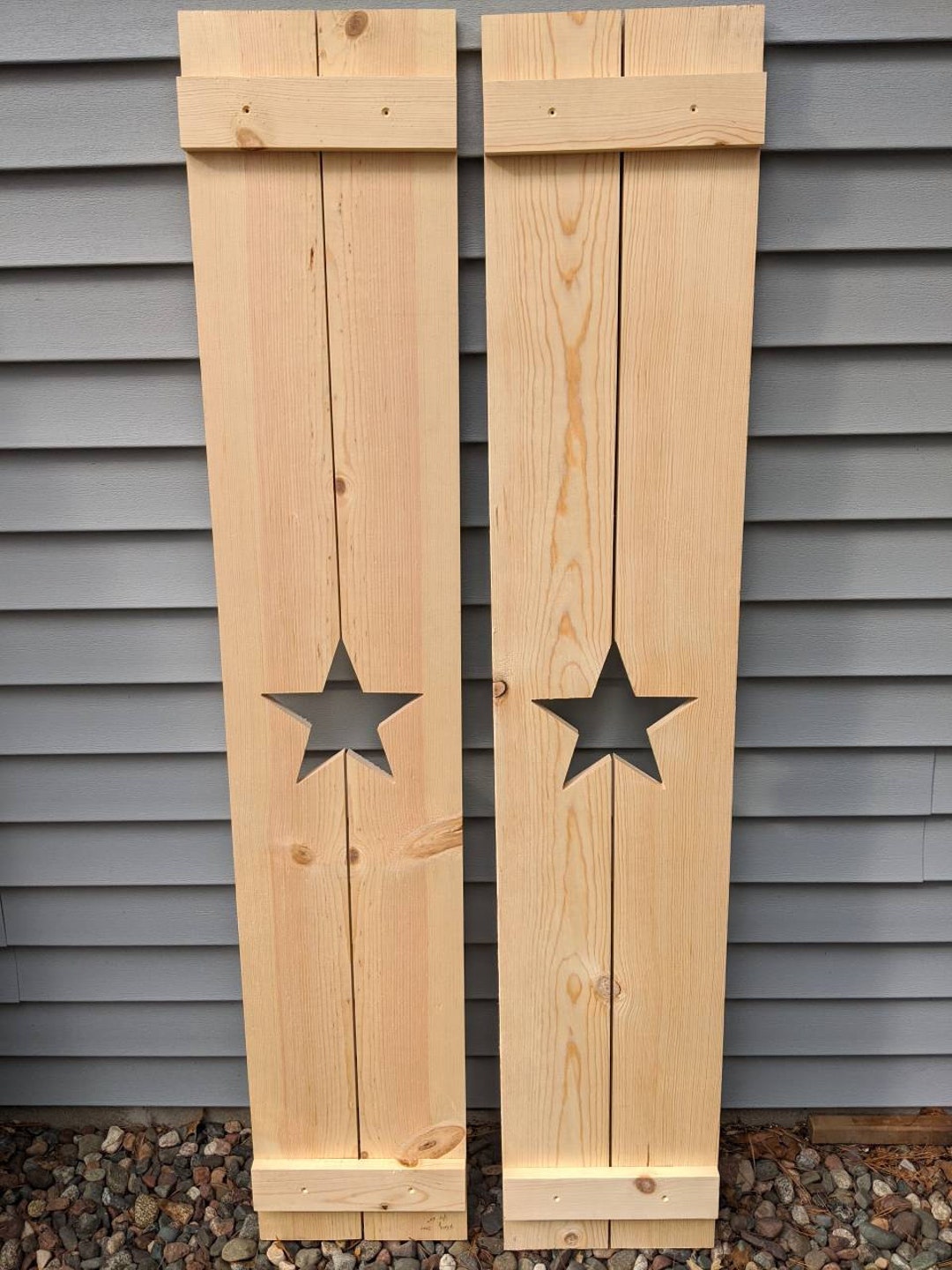 Exterior Star Shutter Made of Pine Perfect for Your Cabin, Cottage, or ...