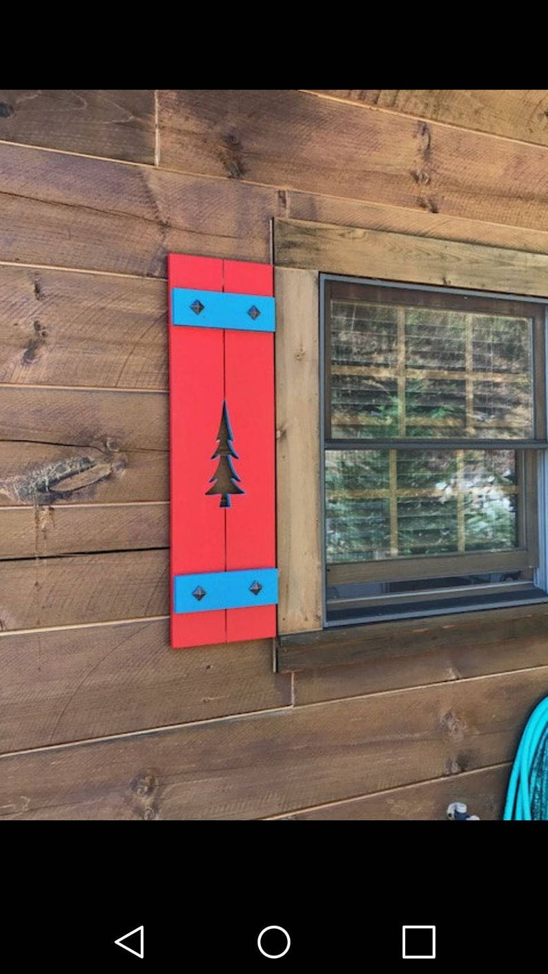 Exterior Shutter Tree: Customize Your Shutter Height and Width - Etsy