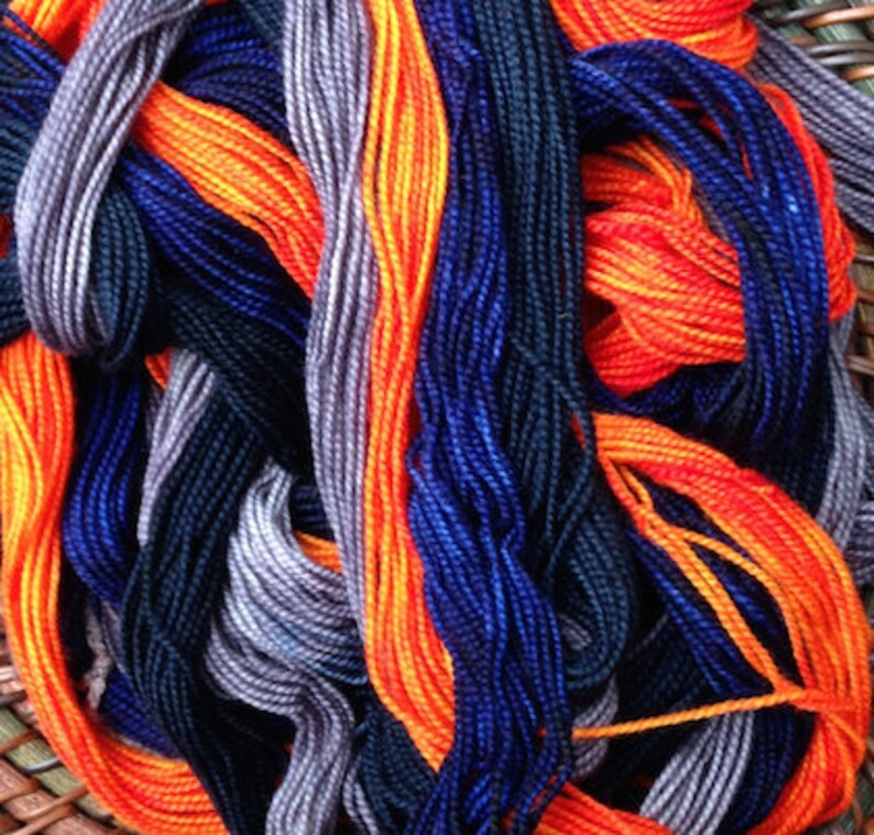 Dark Water Sunset-self Striping Yarn - Etsy