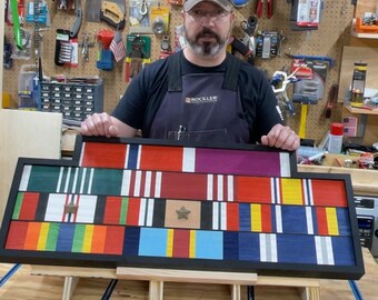 Wood Military Ribbon Rack - Etsy