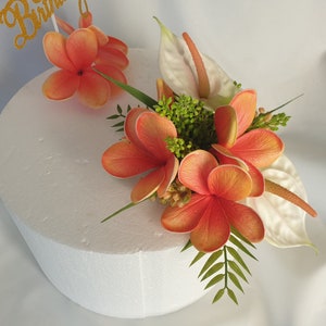 Plumeria and Anthurium Tropical Cake Topper - Etsy