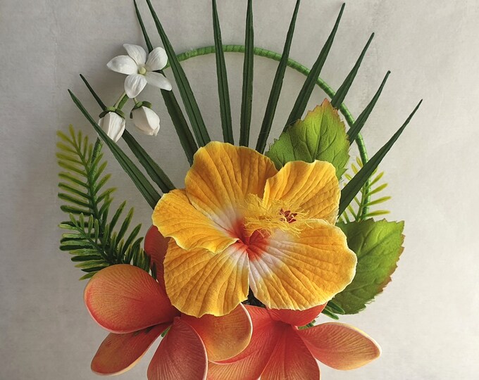 Hawaiian Cake Topper Hibiscus Artificial Flowers - Etsy