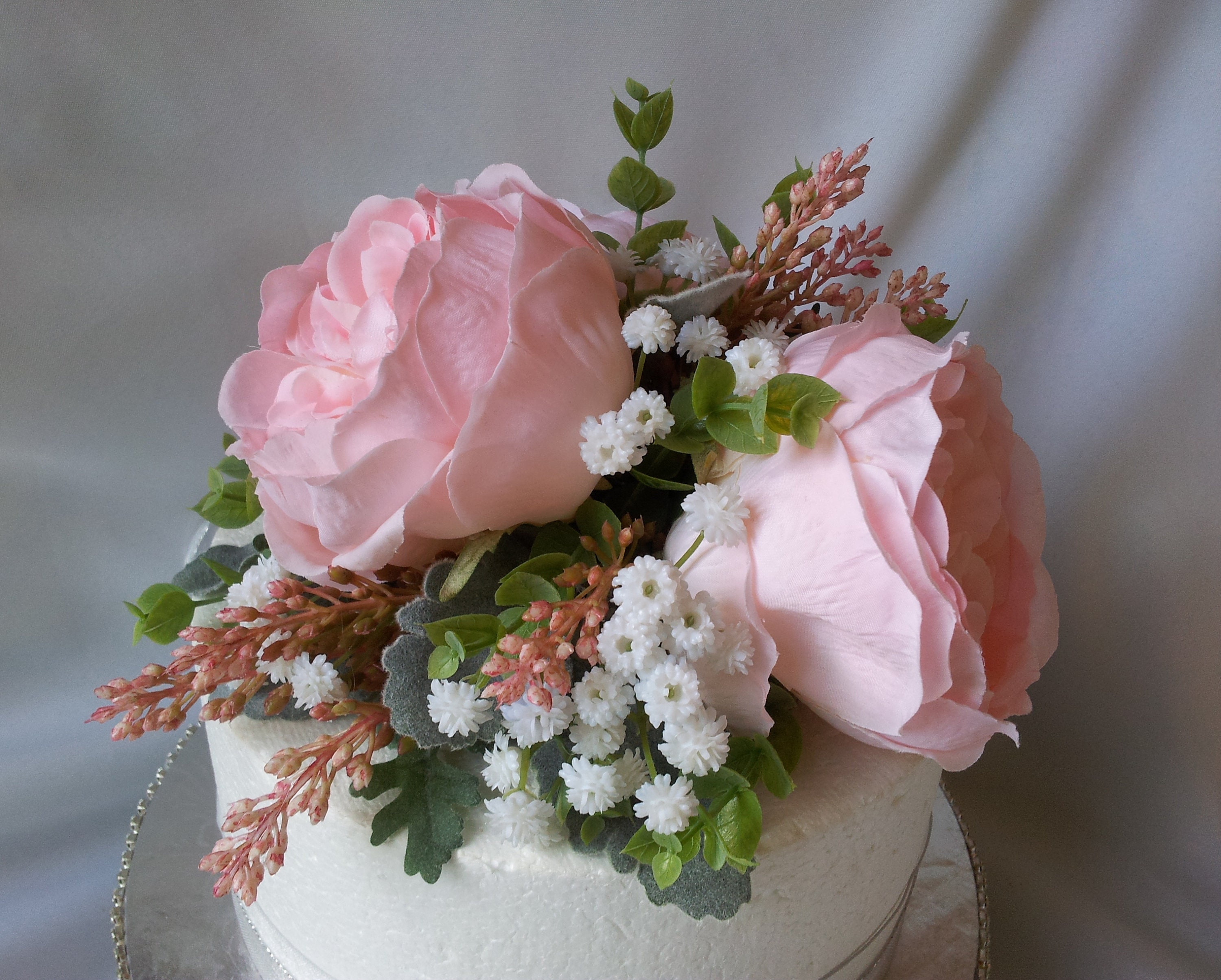 Cake Topper David Austin Rose Peony Rose Artificial Flower | Etsy Australia
