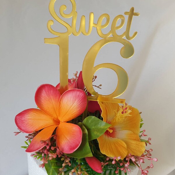 Hawaiian Cake Topper - Etsy
