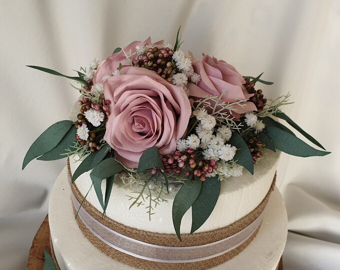 Cake Spray Tropical Hibiscus Cake Topper Artificial Frangipani - Etsy ...