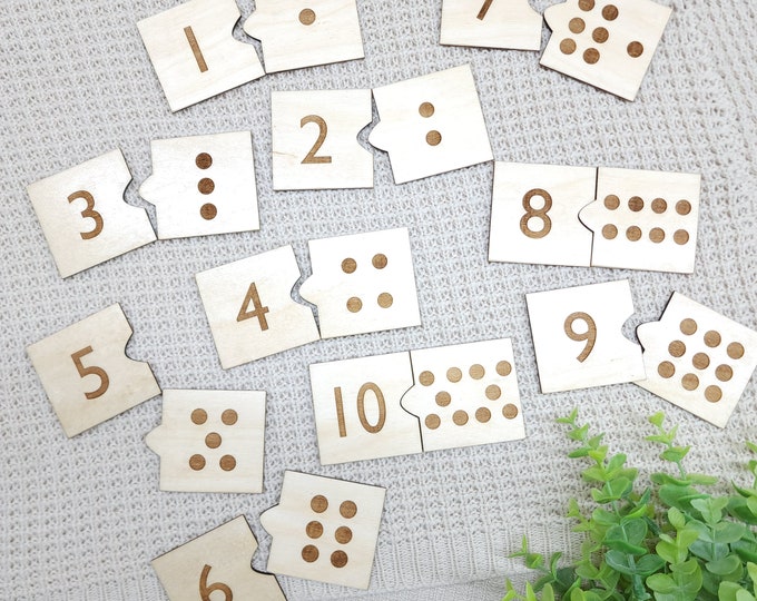 Montessori Math STEM Activity Set | Handmade Number Sense Kit | Loose ...