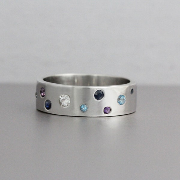 Flush Set Ring - Etsy