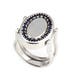 Reversible Diamond Ring, Flip Ring, Diamond and Sapphire Ring, Vintage ...