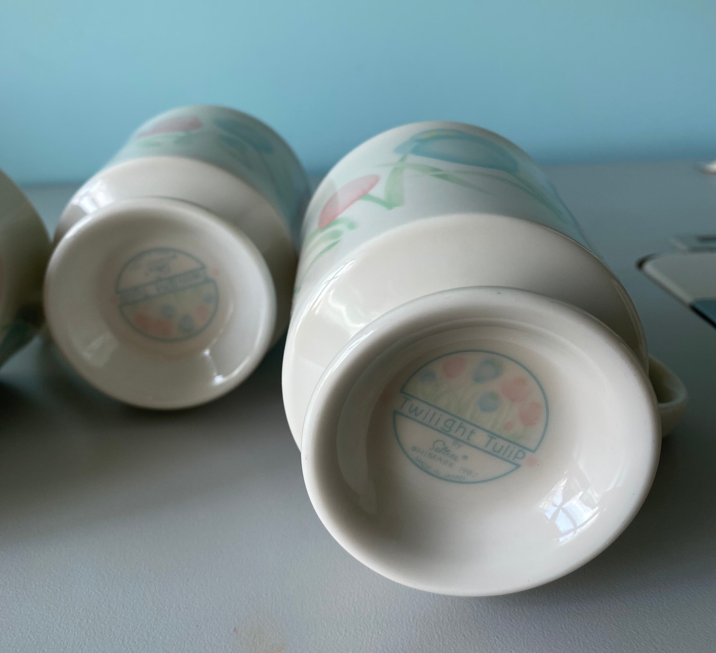 Set of Four Vintage Twilight Tulip Cups by Saltera Made in - Etsy UK