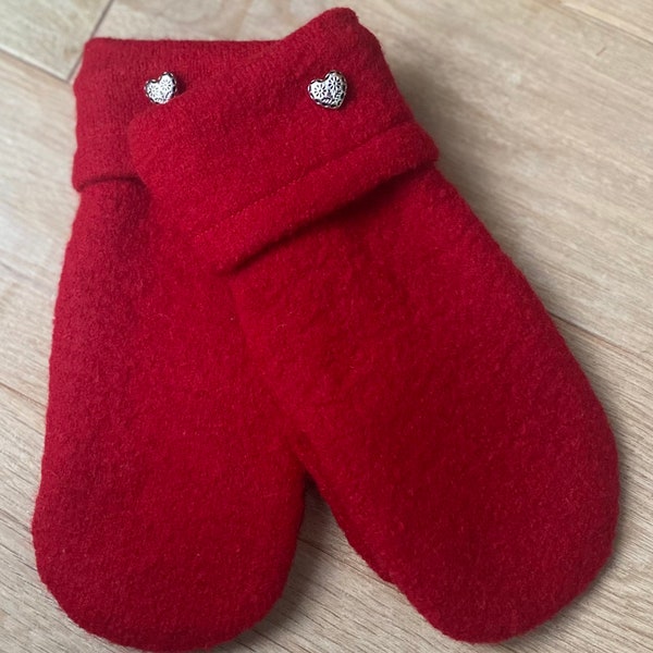 Red Mittens - Etsy