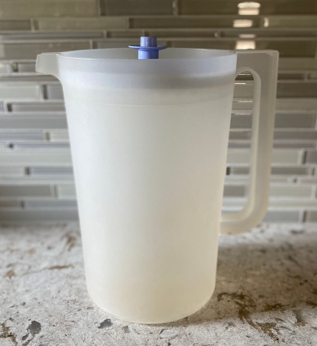 Tupperware Four Quart Vintage Pitcher With Snap on Blue Lid/ready to ...