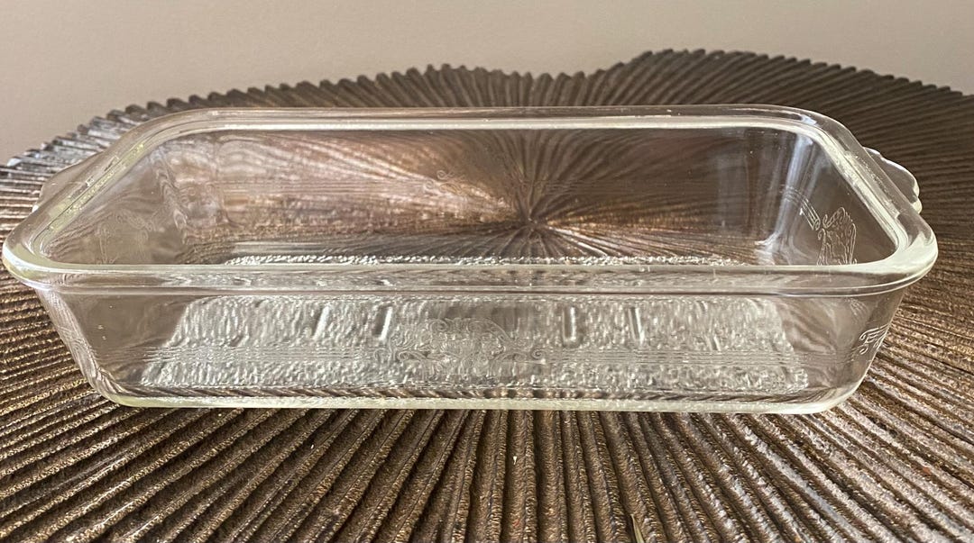 Vintage Glasbake Clear Glass Loaf Pan/ready to Ship - Etsy