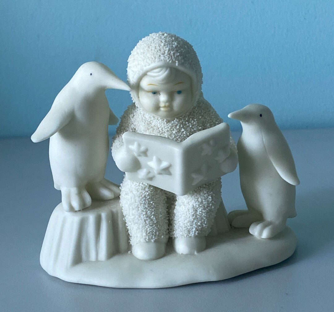 Snowbabies Read Me A Story/vintage Snowbabies/vintage Winter Figurine ...