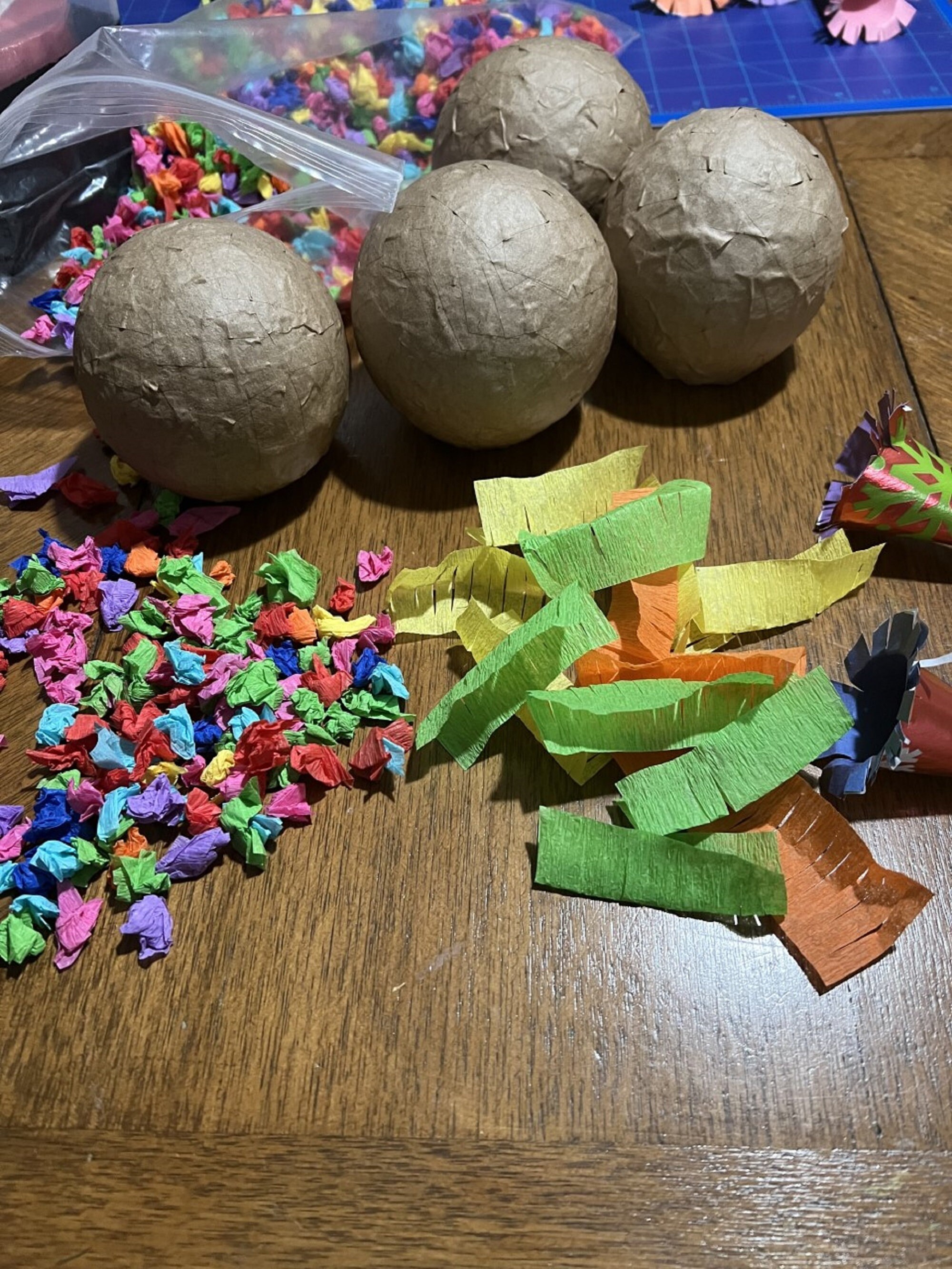 Mini Five Point Star Piñata, Hand Made, Golden Points, Orange, Yellow ...