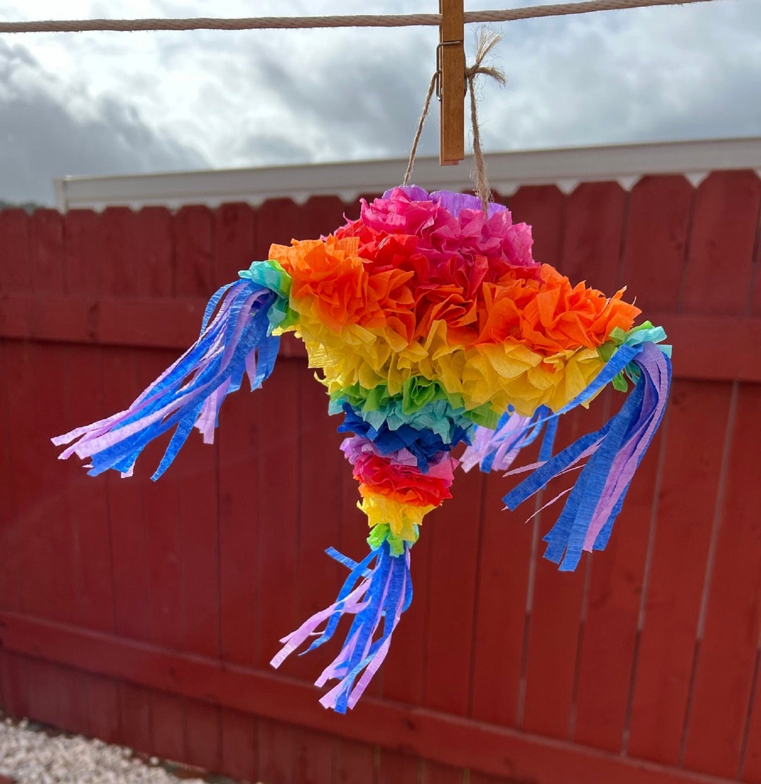 Rainbow Mini Piñata, Small Piñata, Colorful Piñata, Traditional Piñata ...
