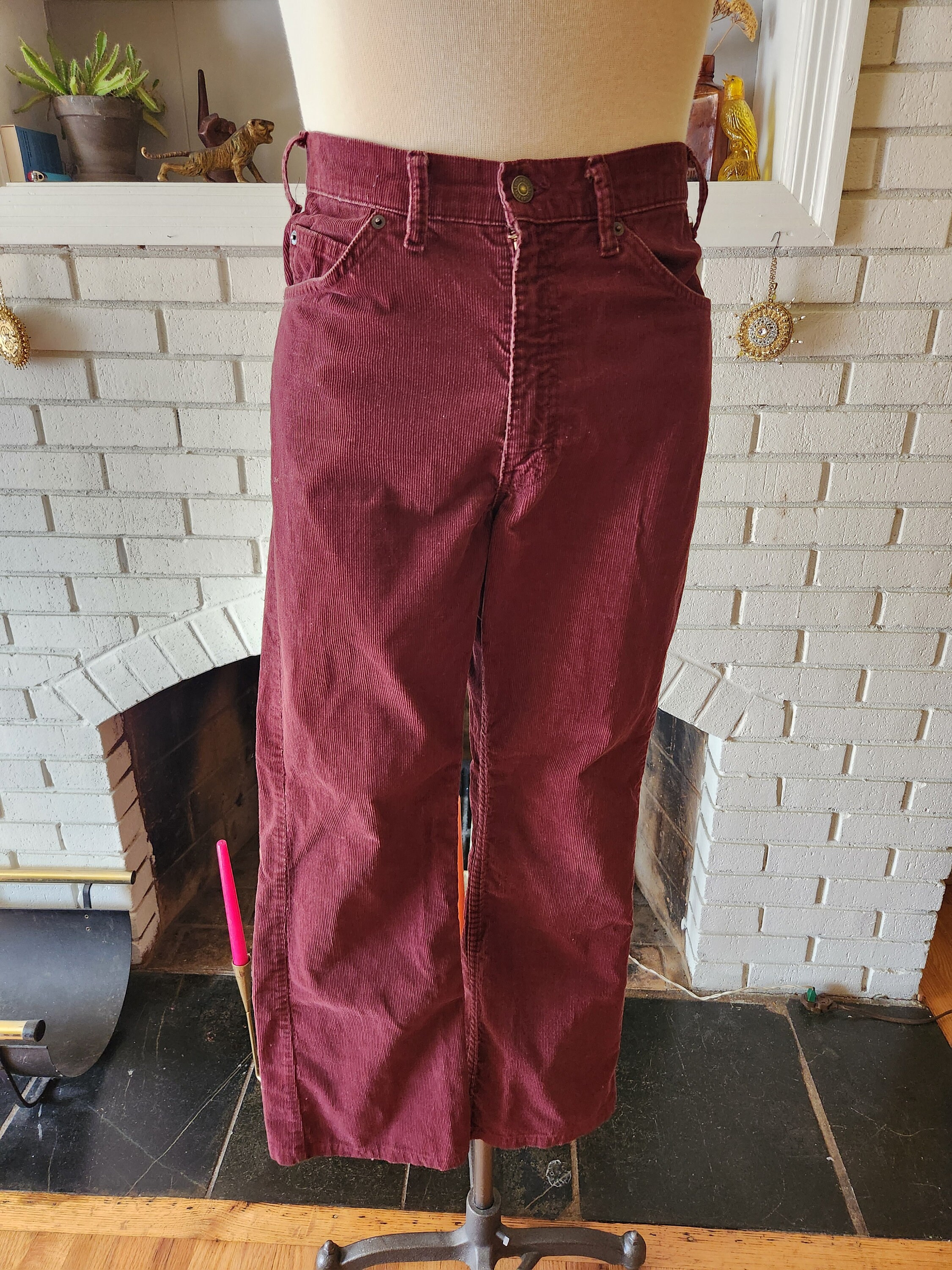 Vintage Maroon Corduroy Pants by Levi s Etsy