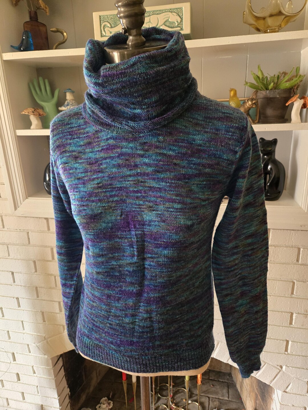 Vintage Long Sleeve Turtle Neck Sweater by Nick Names - Etsy