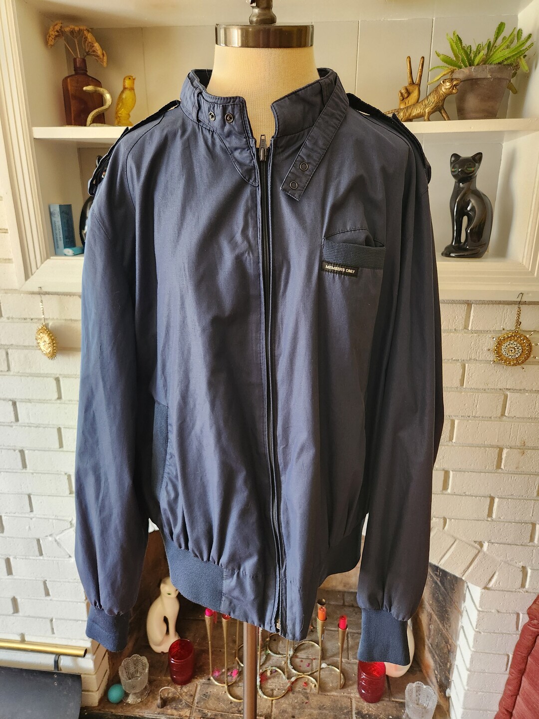 Vintage Dark Blue Members Only Jacket - Etsy