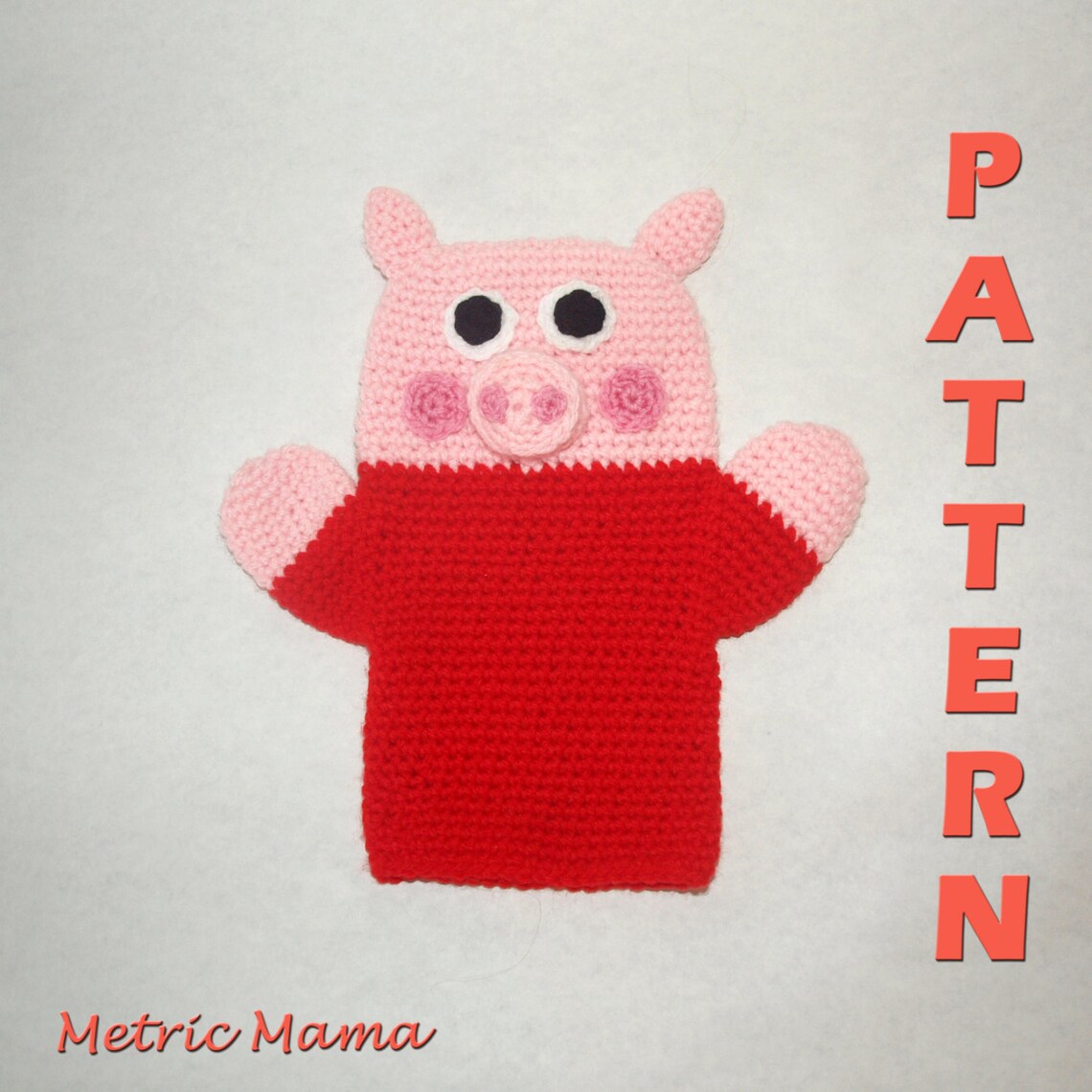 Peppa Pig Hand Puppet Crochet Pattern - Etsy