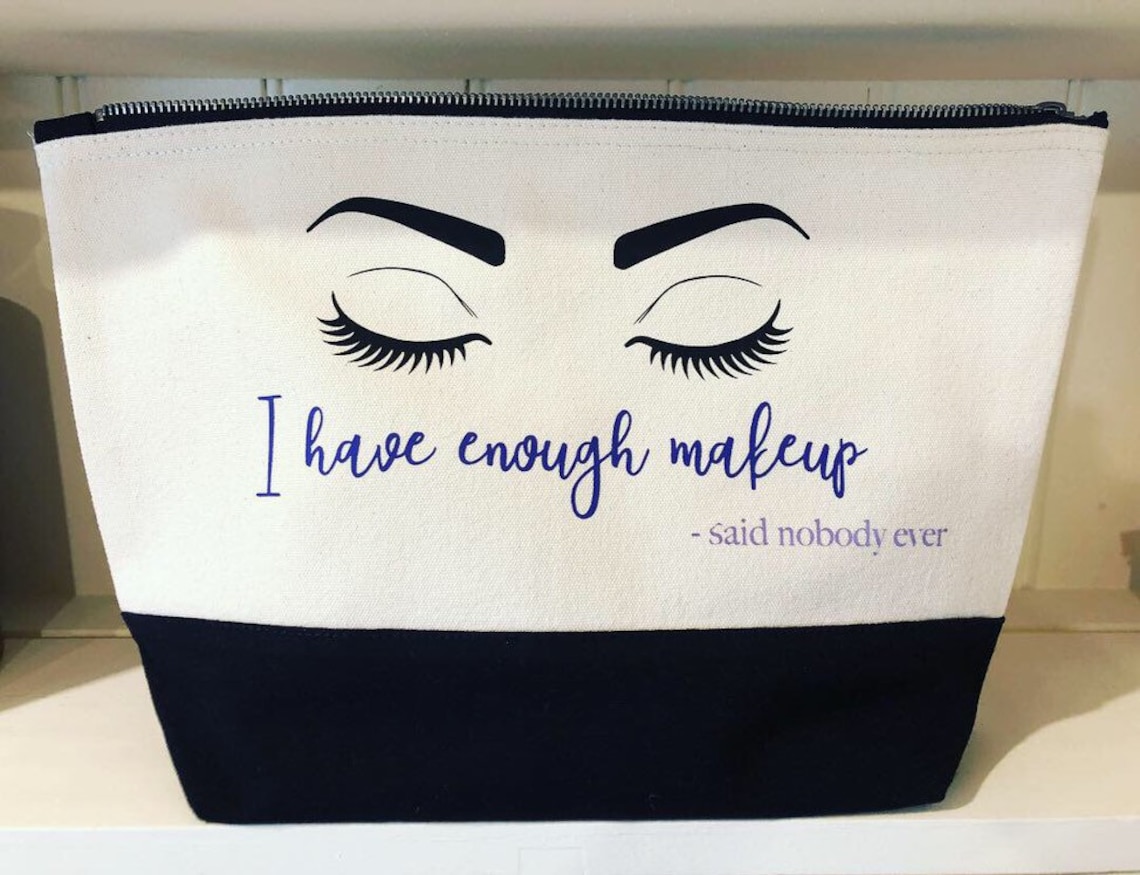 Makeup Bag Eyelashes Cosmetic Bag - Etsy