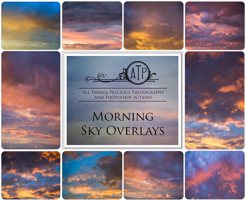 42 SKY OVERLAYS Bundle 1 Photoshop Overlay Clouds Cloudy - Etsy
