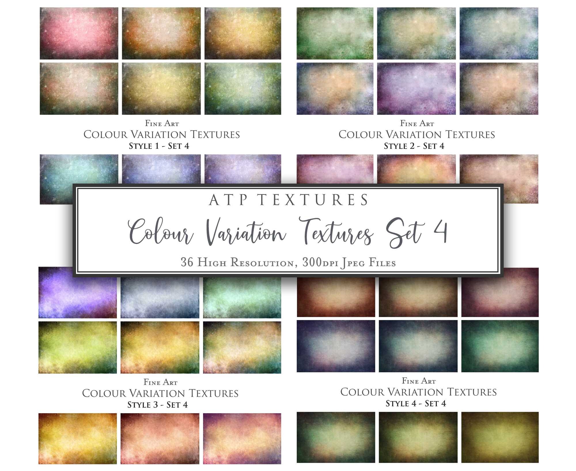 288 TEXTURES Colour Variations BUNDLE No. 1 / Fine Art - Etsy