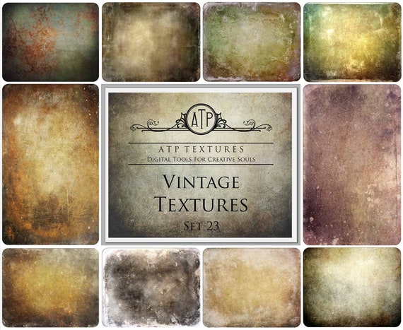 10 FINE ART TEXTURES - Vintage Set 23 / Photo Overlays, High Res ...