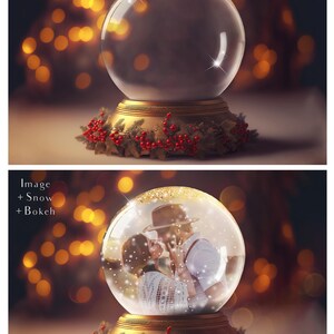 PHOTOSHOP TEMPLATE, Digital Background - Snow Globe - Psd Template, No ...