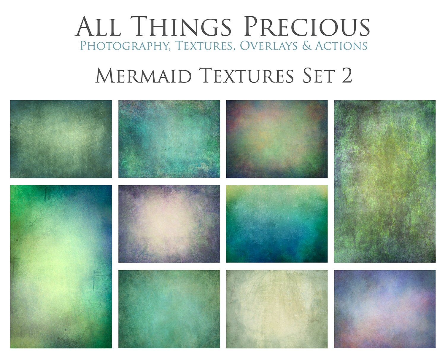 10 Fine Art DIGITAL TEXTURES MERMAID Set 2 / Sea | Etsy