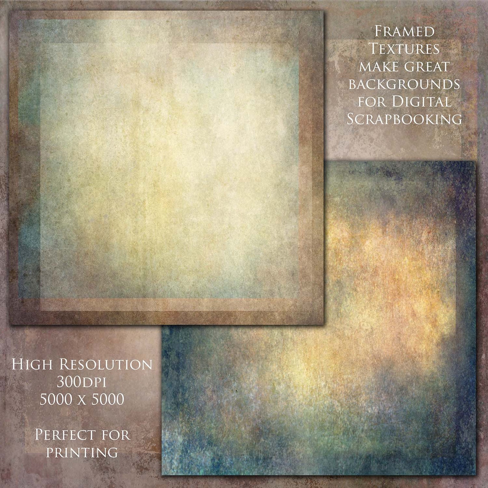 10 Fine Art Textures Framed Set 11 / Photo Overlay Digital | Etsy