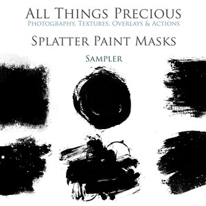 PAINT CLIPPING MASKS Clipart Png Splatter Frames / Watercolour Mask ...