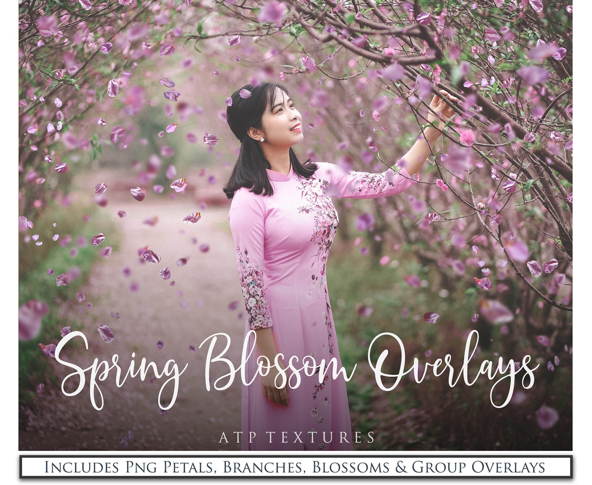 40 Photo Overlays Png Spring Blossom Overlay / Photo Edit - Etsy